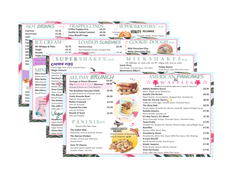 Our Menus